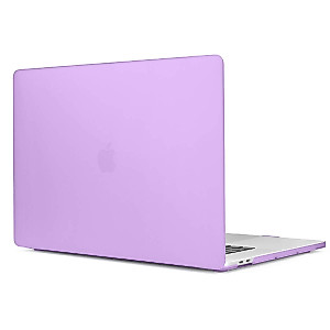 Batianda Hard Case for 2022 MacBook Pro 13-inch M2 M1 Chip A2338 A2289/A2251 2020 Rubberized Hard Shell Case Cover+Keyboard Cover + Screen Protector for New Mac Pro 13 Inch Touch Bar, Matte Purple
