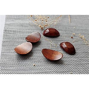 Chopstick Rest Tsehuar 5 PCS Wood Chopsticks Holder Dinner Server Spoon Fork Knife Stand Holder