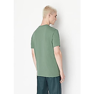 A|X ARMANI EXCHANGE Men's Exchange Circle Armani Logo Tee, Duck Green, XX-Large