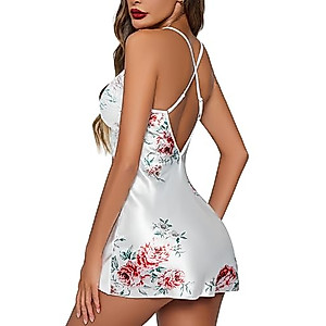 Avidlove Women'S Lingerie Cute Floral Pajama Set Lingerie Party Satin Clubwear