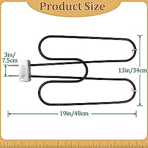 Sienson BBQ Grill Heating Element Compatible with Weber 2014 Weber 55020001 Q2400 Q240 Grills, Smoker and Grill Heating Element for Weber 70127,120 Volts 1500 Watts Heating Element Replacement Part