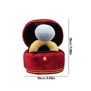 Love Ring Case Stuffed Plush Toy,Creative Ring Box Plush Toy,Plush Dog Toys Ring Box for Small Medium Large Dogs Training Playing (1PCS)
