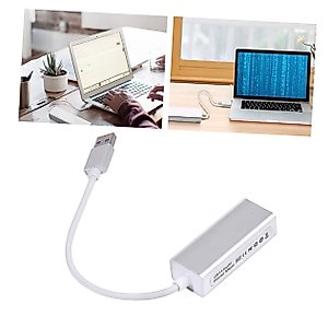 UKCOCO 1pc Network Adapter Micro USB Hub Micro USB Splitter USB Hubs USB Adapter Computer Adapter Splitter USB Hub for Computer Usb3.0 to Adapter Wired Aluminum Alloy Receiver
