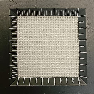 25 Count Evenweave Fabric Needlework Canvas Cross Stitch Cloth, White, W59″ x L20″