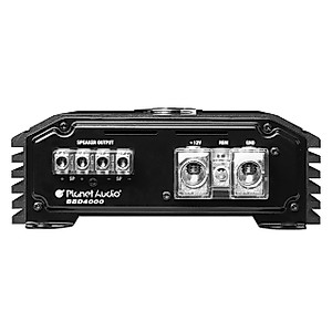 Planet Audio BBD4000 Class D Monoblock Car Amplifier - 4000 High Output, 1 Ohm, Low Level Inputs, Low Pass Crossover, Hook Up to Subwoofer for Bass