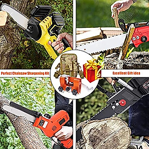 Chainsaw Sharpening Kit, Fast Chain Saw Shaperener Tool, Portable Chainsaw Sharpening Jig, Hand Crank Chainsaw Blade Sharpener, Electric Chainsaw File/Sharpener Accessories for All Kinds of Chain Saws