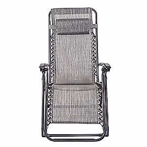 Sun-Ray 203078 Grey Upgraded Gravity Chairs, 35.43 x 25.59 x 41.5 Inches