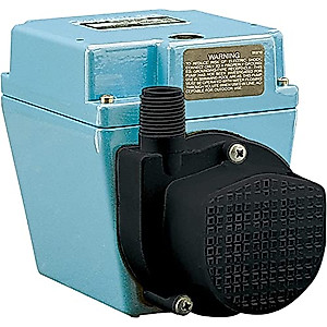 Little Giant 3E-12NR 115-Volt, 1/15 HP, 670 GPH Dual Purpose In-Line or Small Submersible, Oil-Filled Pump, 6-Ft. Cord, Blue, 503203