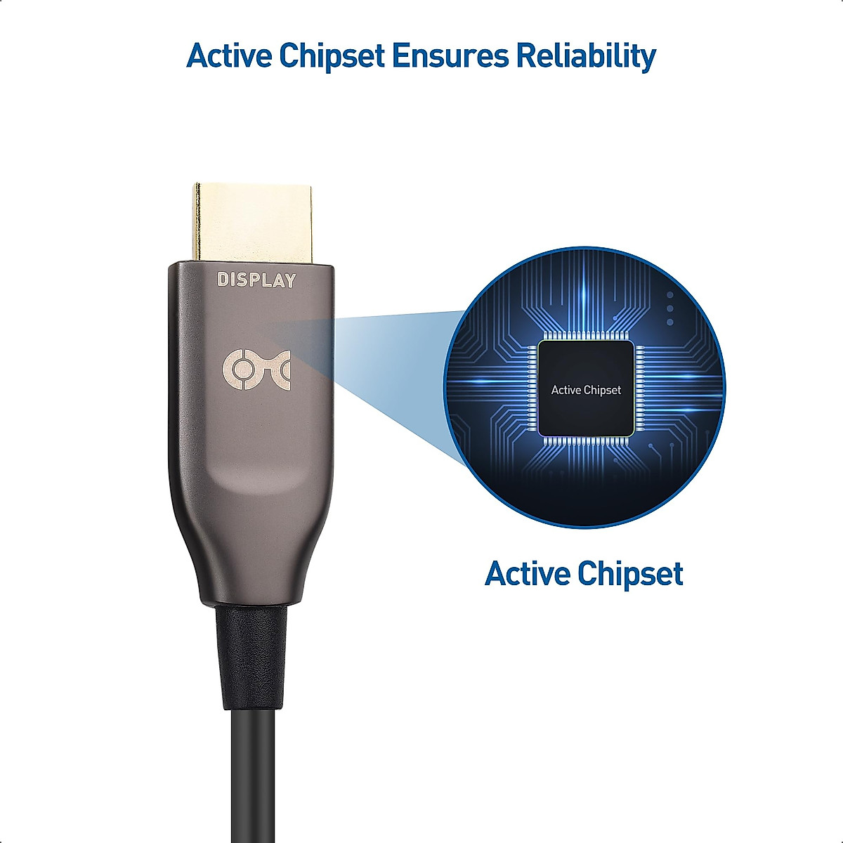 Cable Matters Unidirectional CL2 Rated (in-Wall Installation) Active 8K @60Hz Fiber Optic HDMI Cable 32.8 ft / 10m - Support 4K@120Hz HDR - Compatible with Xbox Series X, PS5, Apple TV, PC, Projector