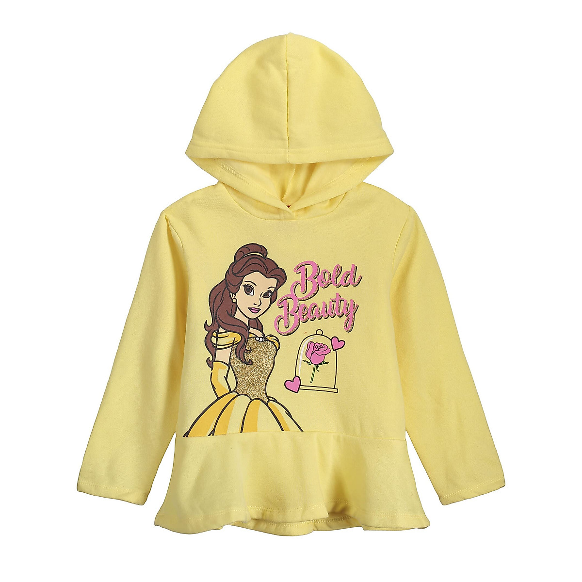 Disney Princess Belle Toddler Girls Pullover Hoodie and Leggings Outfit Set 4T