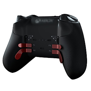 Metal D-Pads and Paddles for Xbox Elite Controller Series 1 & Series 2, Stainless Steel Elite Controller Replacement Parts, Elite Series 2 Controller Accessories (Red)