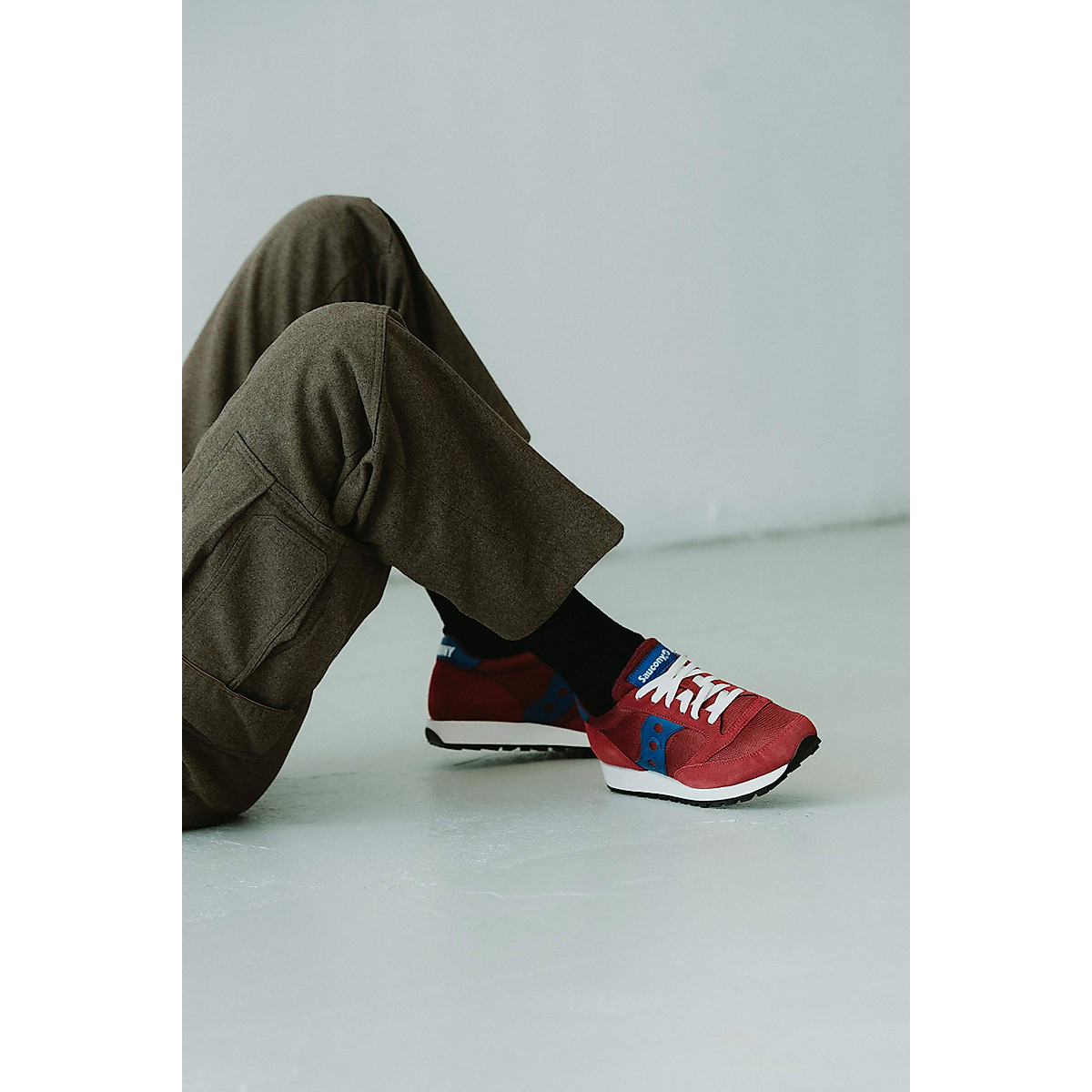 Saucony Men's Mesh Ventilating Comfort Fit Performance Crew Socks, 3, 6, 12, L-XL, Black (6 Pairs), Grey (6 Pairs)