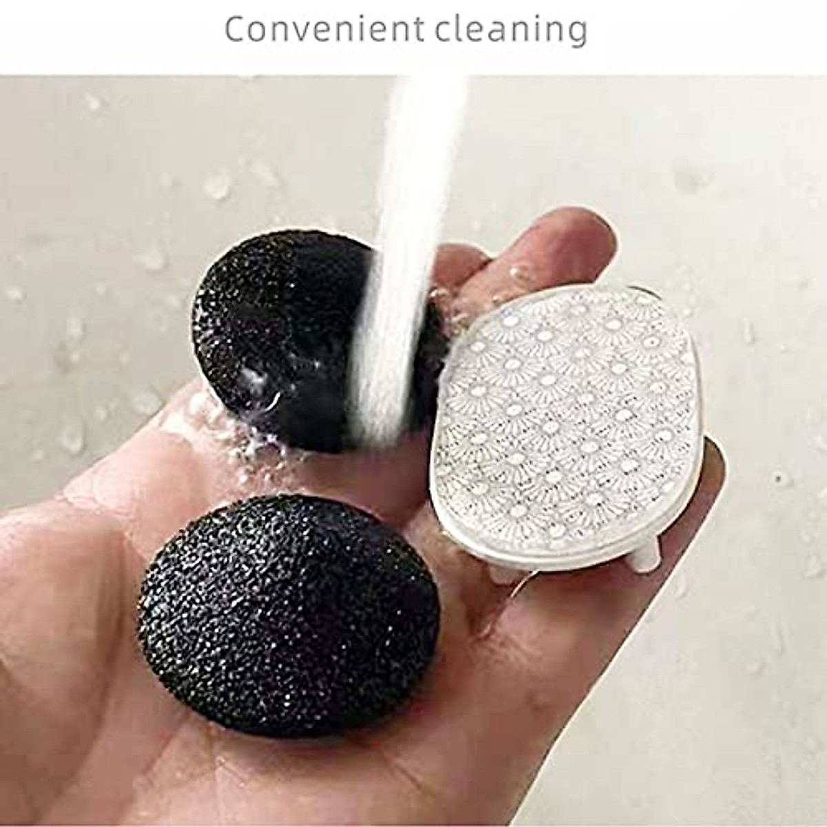 Foot File Sander, Multi Function Double Grinding Remove Calluses Electric Foot Callus Remover for Women for Home Use Peal Black