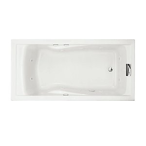 American Standard 7236V.020 Evolution 6-Feet by 32-Inch Deep Soak Whirlpool Bath Tub with Hydro Massage System I, White