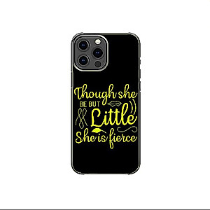 Though She Is Little But She Is Fierce Sweet Inspirational Pattern Art Design Anti-Fall and Shockproof Gift iPhone case (iPhone XR)