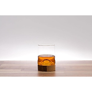 JEM GLASS Personalized golf coaster and whiskey glasses: Golf accessories for men and women golfers; Cool holiday basket for men and women that golf (2 Glasses, Not Personalized)