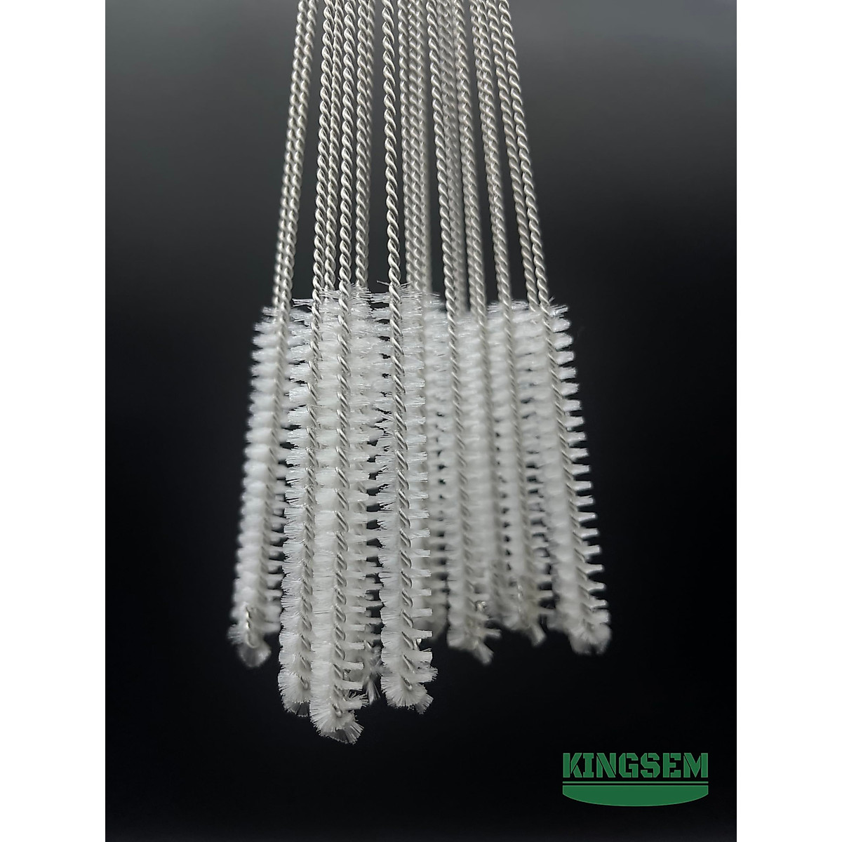 KINGSEM 20PCS Straw cleaner brush kit, straw brush of 8mm-10.6 inch for water bottle sippy cup with straw, glass straw,piper cleaning, tubes cleaning like filter and sink drain hair remover