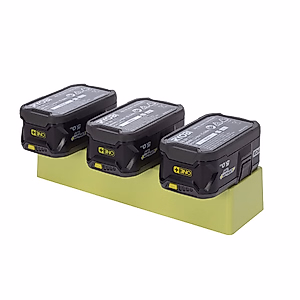 48 Tools Wall Storage Mount for Ryobi ONE+ 18V Batteries – Durable, Easy-to-Install Holder, Secures 3 Batteries, Ideal for Workshop & Garage Organisation