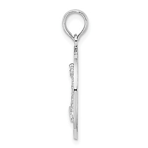 Million Charms 925 Sterling Silver Travel Charm, Polish St. Augustine with and Lighthouse Circle Pendant