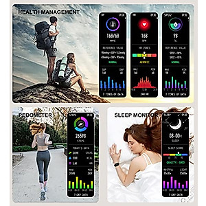 Iaret Smart Watch for Women(Call Receive/Dial), Fitness Tracker Waterproof Smartwatch for Android iOS Phones 1.7" HD Full Touch Screen Digital Watches with Heart Rate Sleep Monitor Pedometer, White
