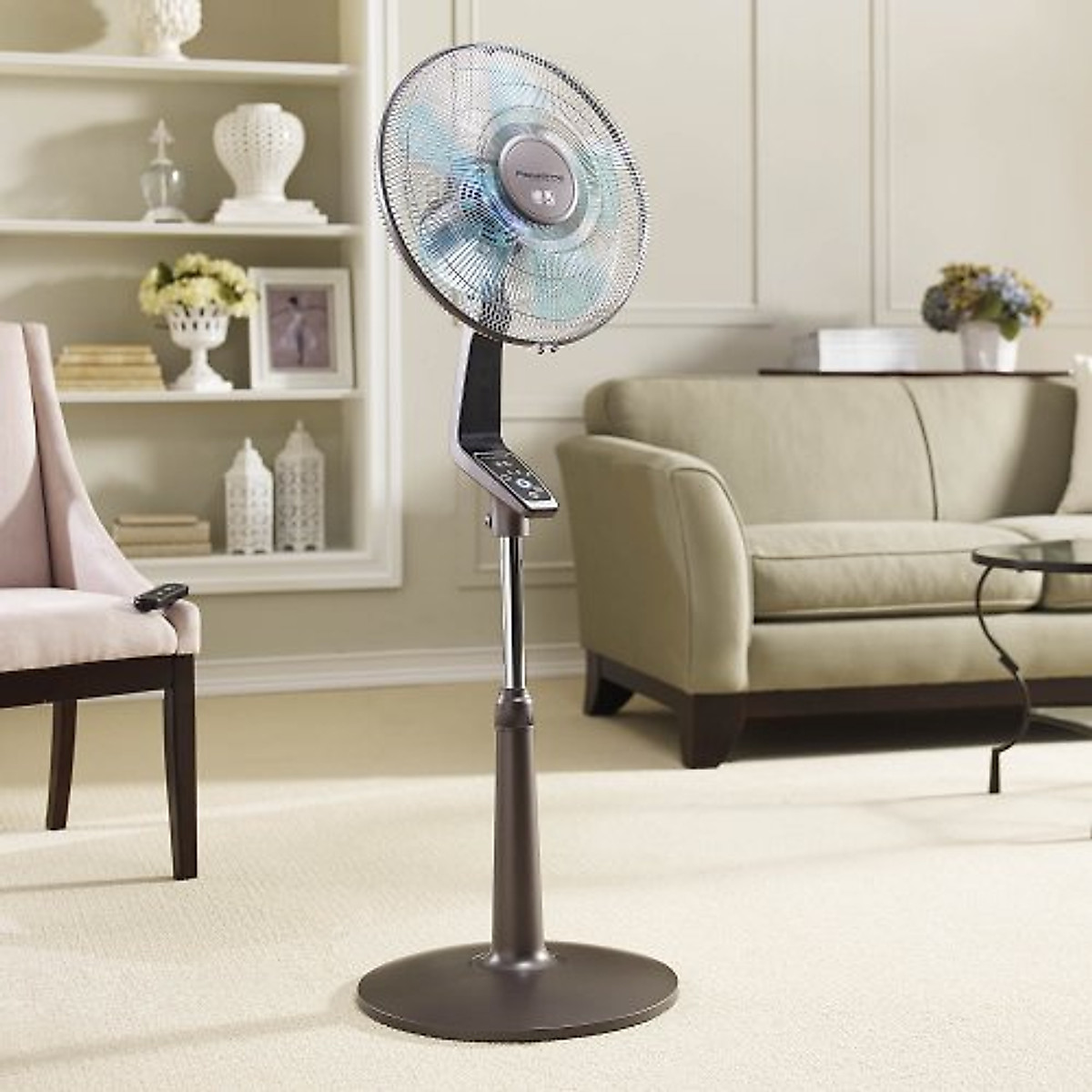 Rowenta VU5550 Turbo Silence Oscillating Fan, Standing Fan, 4 Speed Fan with Remote Control