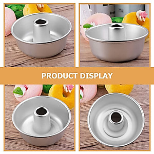 Yardwe Tube Pans for Baking Mini Angel Food Cake Pan, 4 inch Round Chiffon Cake Mold Aluminum Tube Pan Baking Cake Mould Donuts Molds