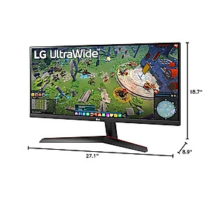 LG 29WP60G-B 29" HDR UltraWide FHD FreeSync Monitor with an Additional 1 Year Coverage by Epic Protect (2020)