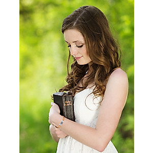 WILLBOND 30 Pcs Inspirational Message Leather Bracelet for Women Christian Engraved Ornament Jewelry Gift Religious Gifts for Women Motivational Quotes Women's Wrap Bracelets(Religion Style)