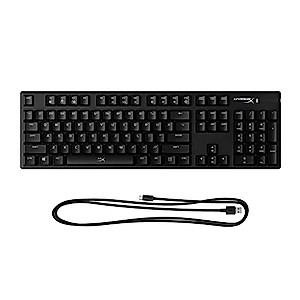 HyperX Alloy Origins - Mechanical Gaming Keyboard - Software-Controlled Light & Macro Customization - Compact Form Factor - Linear Switch Red - RGB LED Backlit (Renewed)