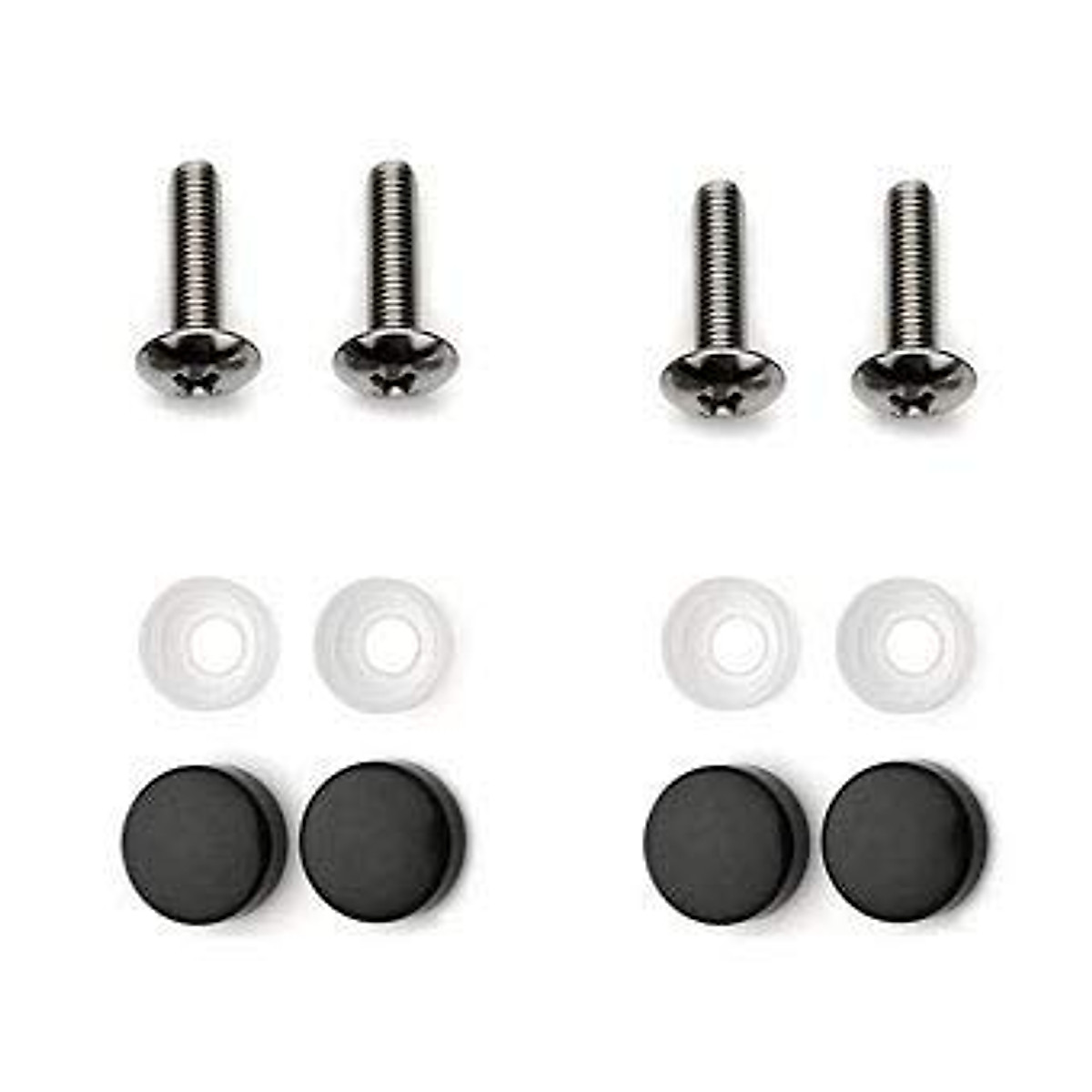 Carbon Fiber Stainless Steel ST Racing Performance Sport License Plate Cover Frames Holder W/Screw Caps for Ford ST (2 CB)