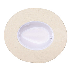 Dockers Men's Straw Fedora Hat, Navy, Large-X-Large