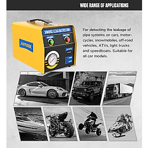 Smoke Leak Detector, 2 Mode Automotive Fuel Leakage Diagnostic Tester,Conduit Pipe System Leakage Tester,EVAP Leak Detector for 12V Vehicles