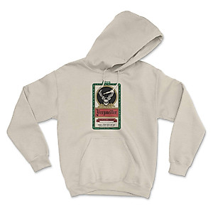 ZJ Deisgns Jerry Garcia Inspired jerrymeister Hoodie Classic Shakedown Summer Tour Throwback (Sand, XXXL)
