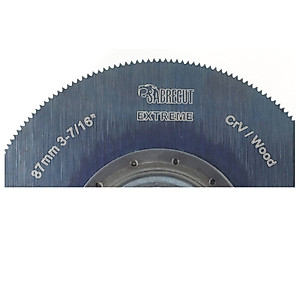 25 x SabreCut SPK25A Premium Fast Fit OMT Mix Blades Compatible with Dewalt Bosch Fein (Non-StarLock) Makita Milwaukee Chicago Craftsman Ryobi Rockwell (HyperLock) Porter Cable Multi Tool Accessories