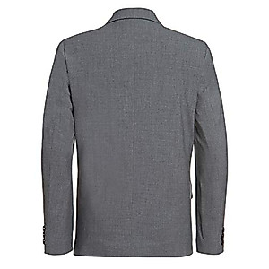 Van Heusen Boys' Big Flex Stretch Suit Jacket, Oxford Grey, 14