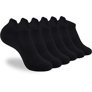 ATBITER Ankle Socks Women's With Cushioned Athletic Running No Show Low Cut Tab Socks 6-Pairs