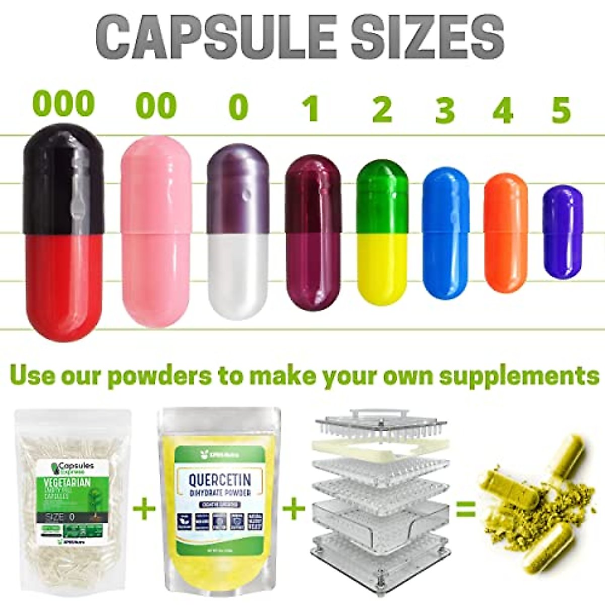 XPRS Nutra Size 5 Empty Capsules - 100 Count Very Small Empty Gelatin Capsules - Empty Pill Capsules - DIY Capsule Filling - Fillable Pill Capsules Empty Gel Caps (Multi Color)