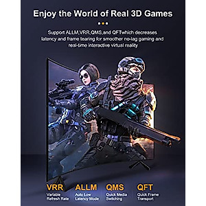 BATBI 8K HDMI 2.1 Cable 6.6F/2M 48gbps 8k@60Hz、4K@120Hz Ultra High Speed HDMI eARC Cable for HDCP2.2/2.3 HDR10 3D,Compatible with Dolby Vision Apple TV/PS5/PS4/Roku TV/HDTV/Blu-ray/LG/Samsung QLED