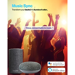 Sunco Lighting BR30 Alexa Smart Flood Light Bulbs Color Changing LED Recessed WiFi Bulb, 8W, RGBCW, Dimmable, 650 LM, Compatible with Alexa & Google Assistant, E26 Base, No Hub Required 4 Pack