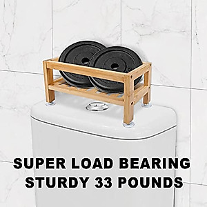 Tohomes bathroom organizer bamboo shelf Over The Toilet Storage Cabinet kitchen organization and storage Plant Stand Save Space