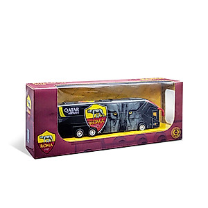 Mondo National Soccer Club Motors-Pullman A.S. Roma 51216 Model Kit Bus with Pull-Out Clutch Cable, Orange Yellow Red Black