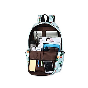 Joymoze Leisure Backpack for Girls Teenage School Backpack Women Backpack Purse Cactus