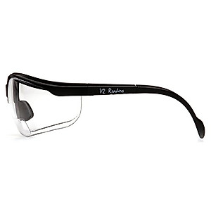 Pyramex Safety-SB1810R20 V2 Readers Safety Eyewear, Clear +2.0 Lens With Black Frame
