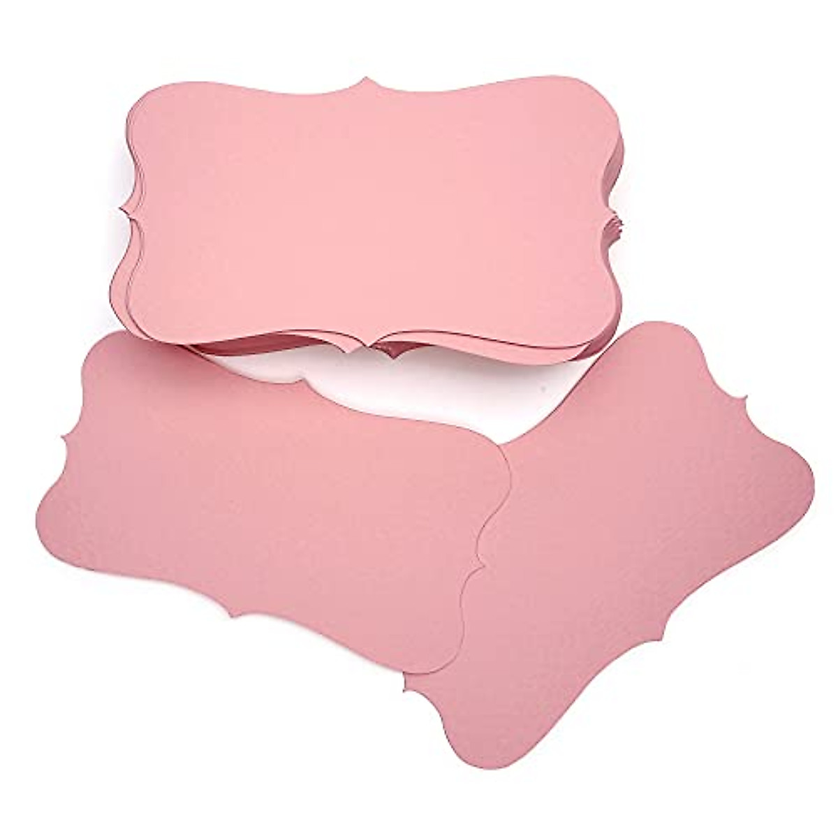 PPAPPAPPIYO Pink Paper Index Cards Business Cards (100) Paper3.54inx1.96in P04 - Blank