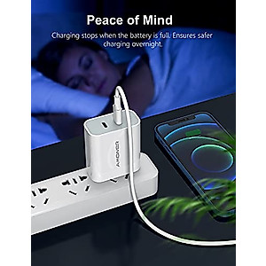 USB C Charger, Amoner 40W for iPhone 13 Fast Charger, Dual Ports USB-C Wall Charger with PD 3.0 Power Delivery Adapter for iPhone 14/13/12/12 Pro/12 Pro Max/12 Mini/11,Galaxy,Pixel 4/3