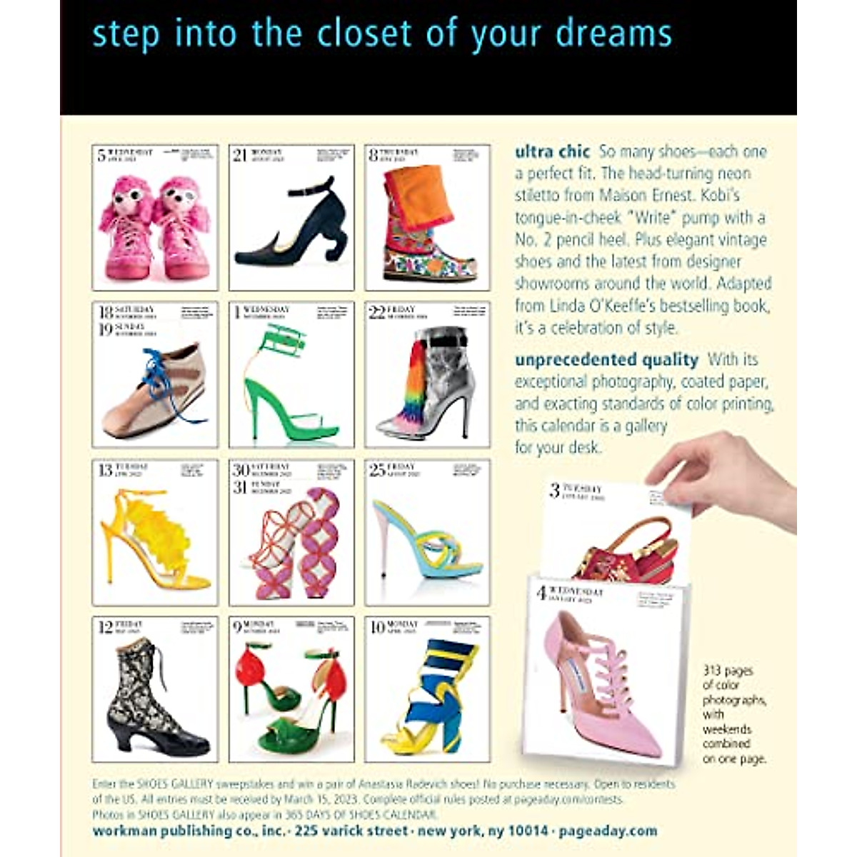 Shoes Page-A-Day Gallery Calendar 2023: Everyday a New Pair to Indulge the Shoe Lover's Obsession