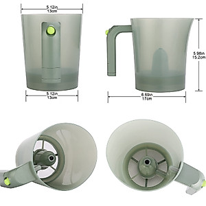 HESEXID Flour sifter,Battery Operated Electric flour sifter,Baking sifter with food grade stainless steel sifter. (black)