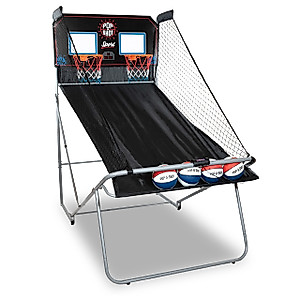 Pop-A-Shot Official Dual Shot Sport Arcade Basketball Game (Black and Blue)