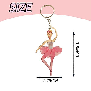 Dymuchi Style 3D Printed Personalized Key Rings, 5 Piece Acrylic Cute Key Charms, School Bag Charms, Tote Bag Charms (5pcs)