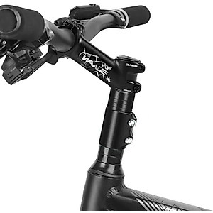 ZECHAO Mountain Road Bike Stem,Ultralight 25 Degree Bike Stem Handlebar 31.8mm Mountain Bike Stem 70/80/90/100/110mm Bike Parts Bike Stem (Color : Black, Size : 70mm)